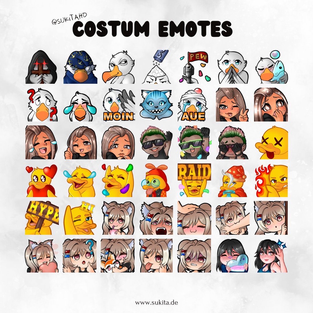 Costume Twitch Emotes - Etsy