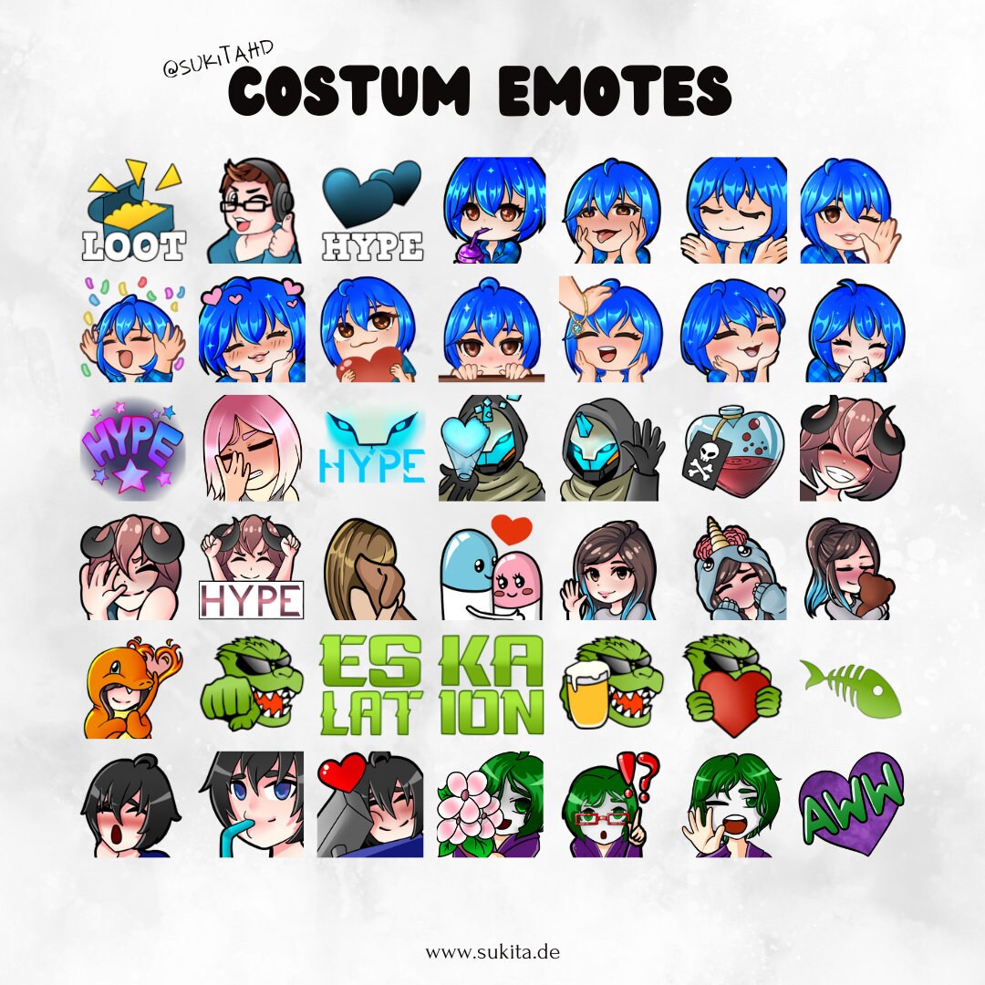 Costume Twitch Emotes - Etsy