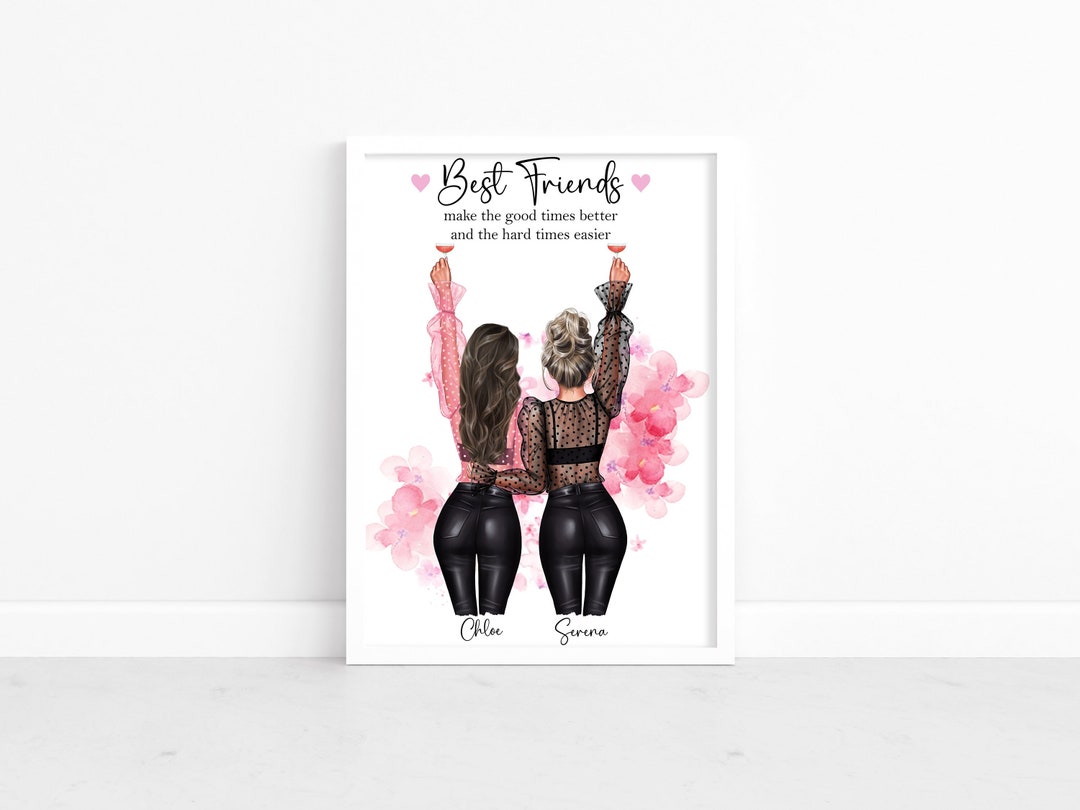 Bester Freund Print, personalisierter Druck, Zitat Wandkunst, Bester ...