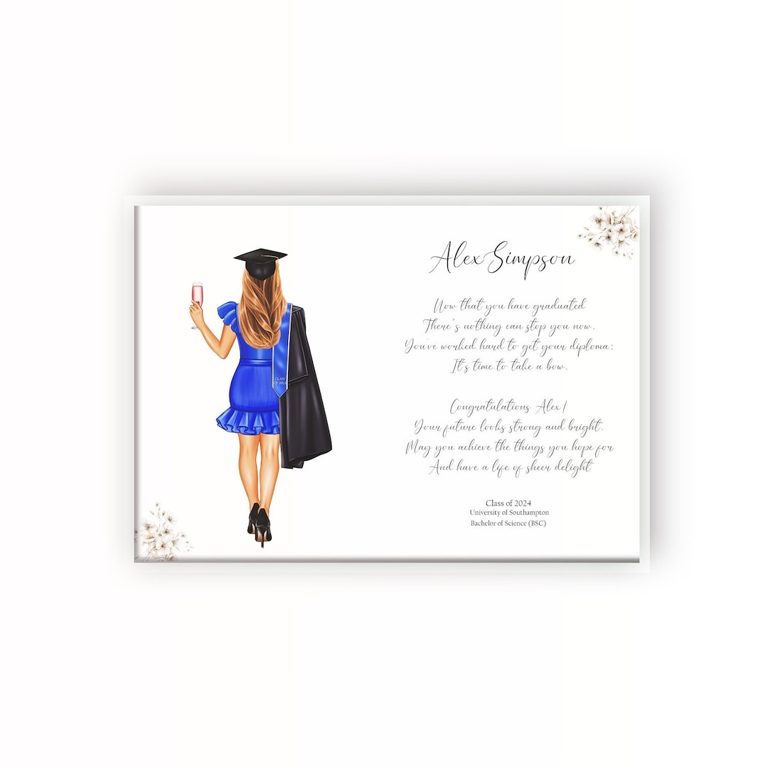 Graduation Print | Graduation Gift | Personalised Graduation Print ...