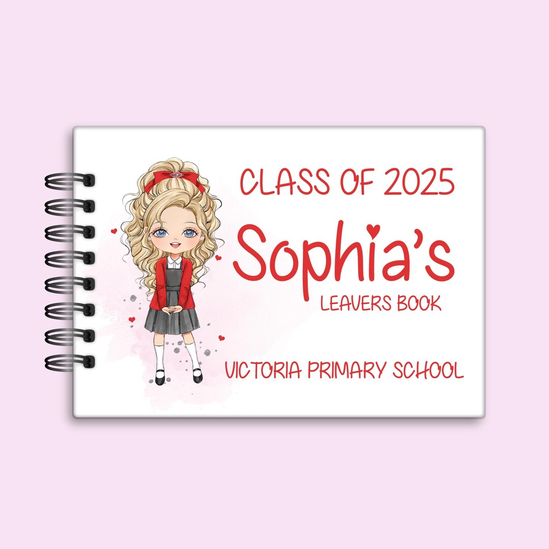 A6 Personalised Leavers Book 2025 | Personalised Girl Year 6 Keepsake ...