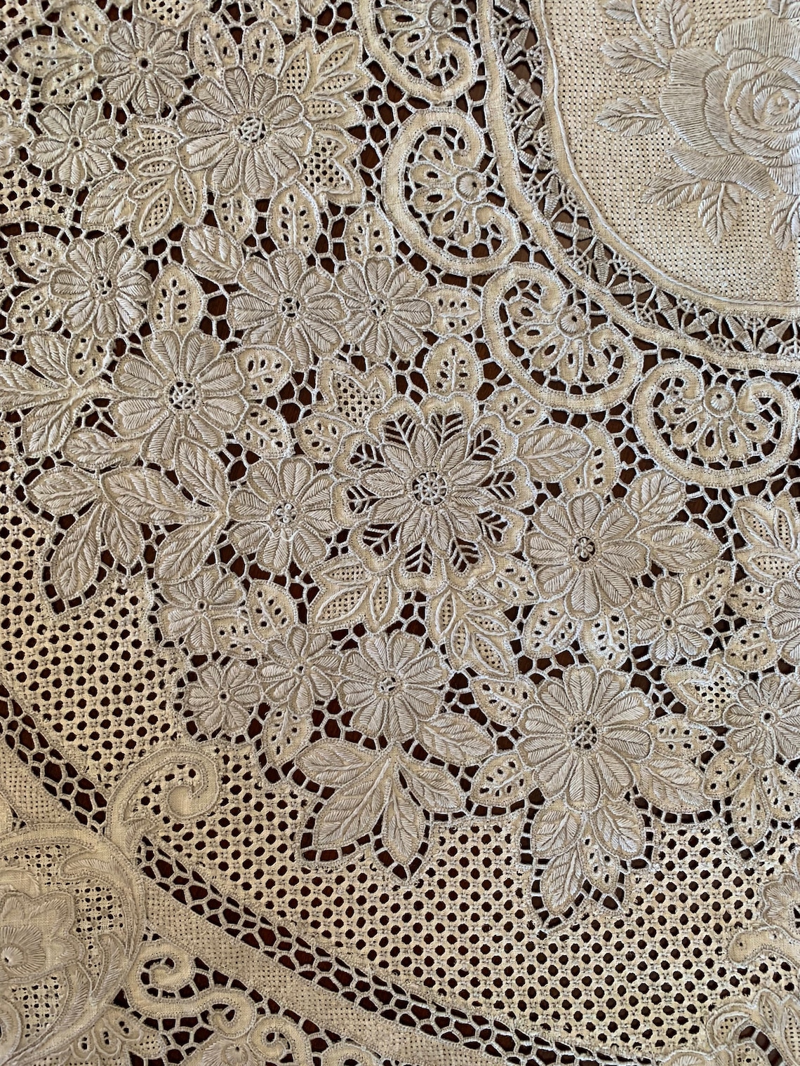 Rare Antique Linen Handmade Tablecloth From Cyprus - Etsy