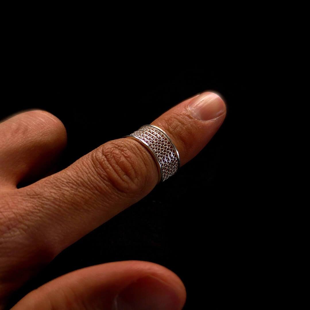 Handmade Filigree Ring new Moon Sterling Silver - Etsy