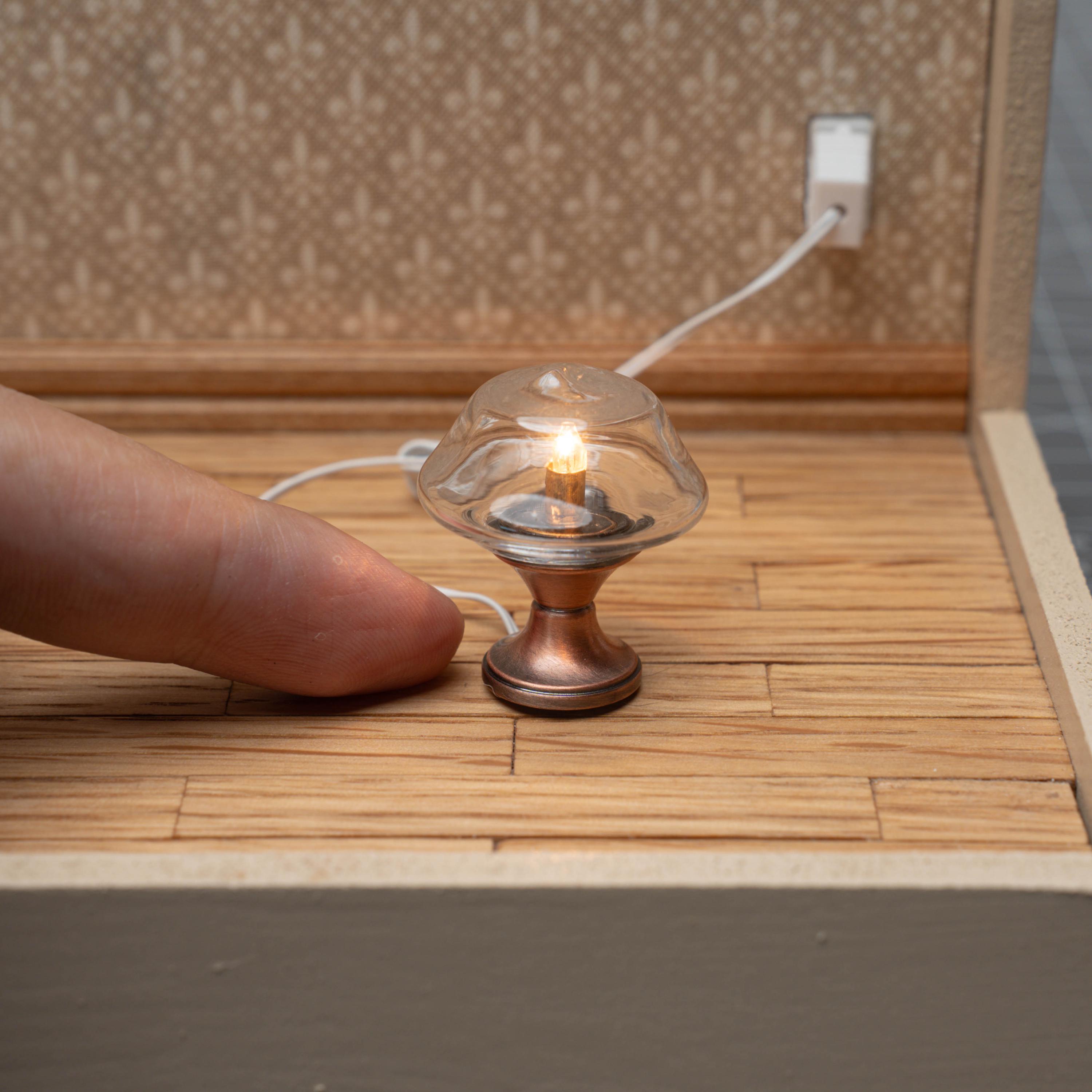 1:12 Scale Miniature 12 Volts Wired Schoolhouse Ceiling Lamp - Etsy