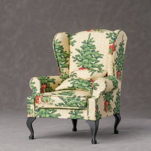 1:6 Scale Accent Doll Chair - Christmas Tree Theme - Etsy