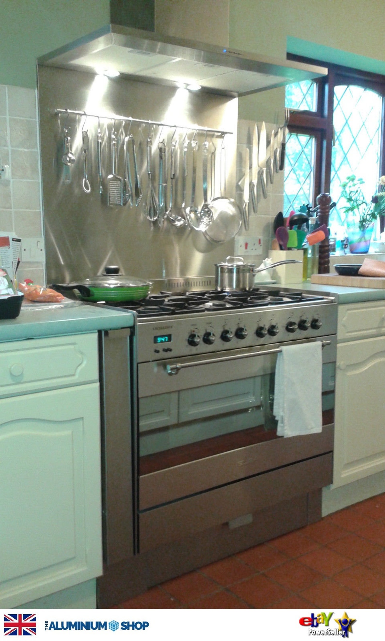 Stainless Steel Splashback 600 X 750mm- Brushed Stainless Steel Kitchen ...