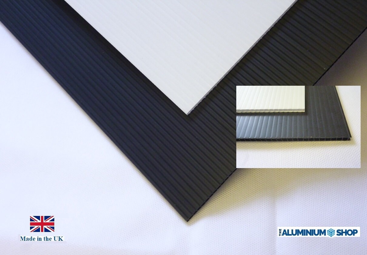 Correx Sheets 2mm Thick Black or White options Floor | Etsy