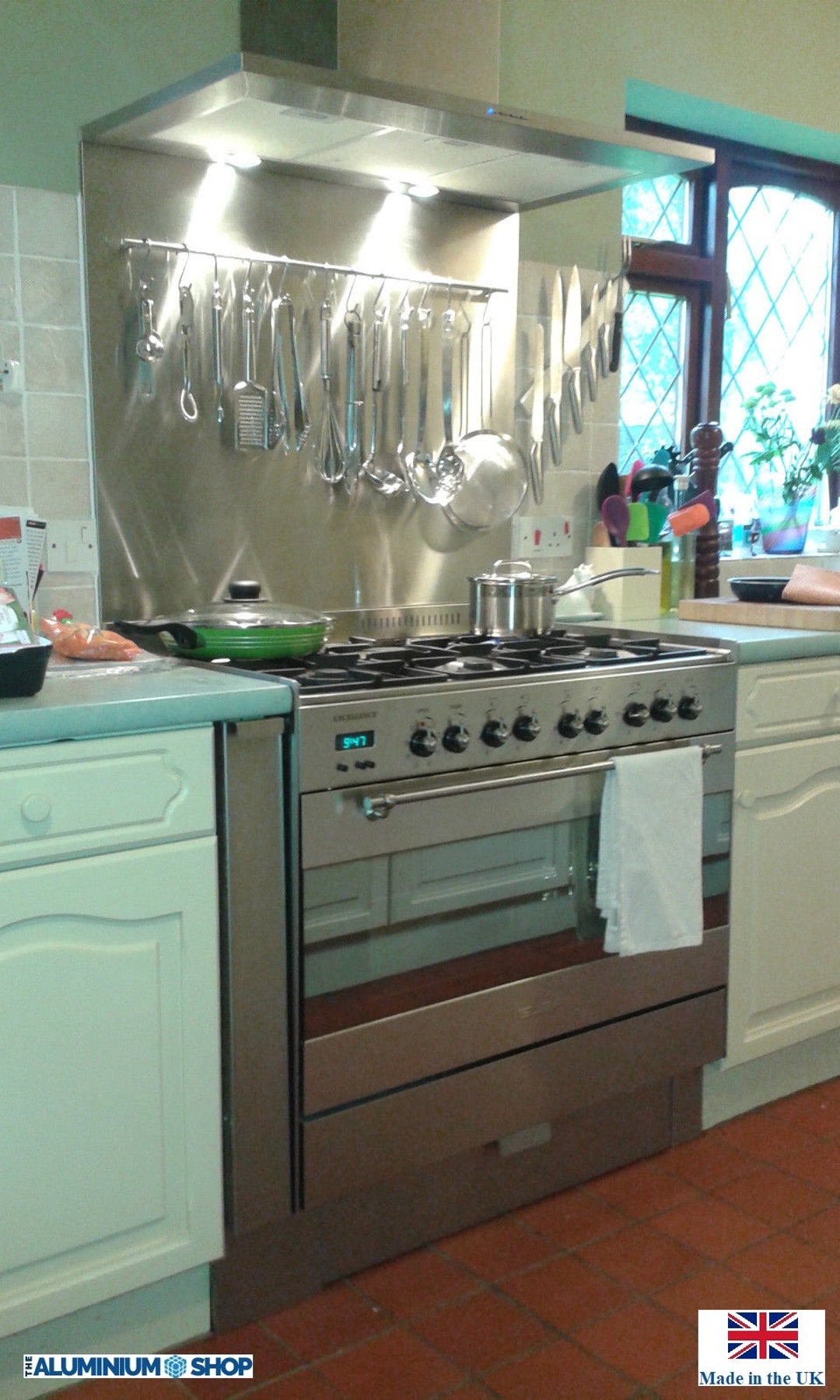 Stainless Steel Splashback 600 X 750mm- Brushed Stainless Steel Kitchen ...