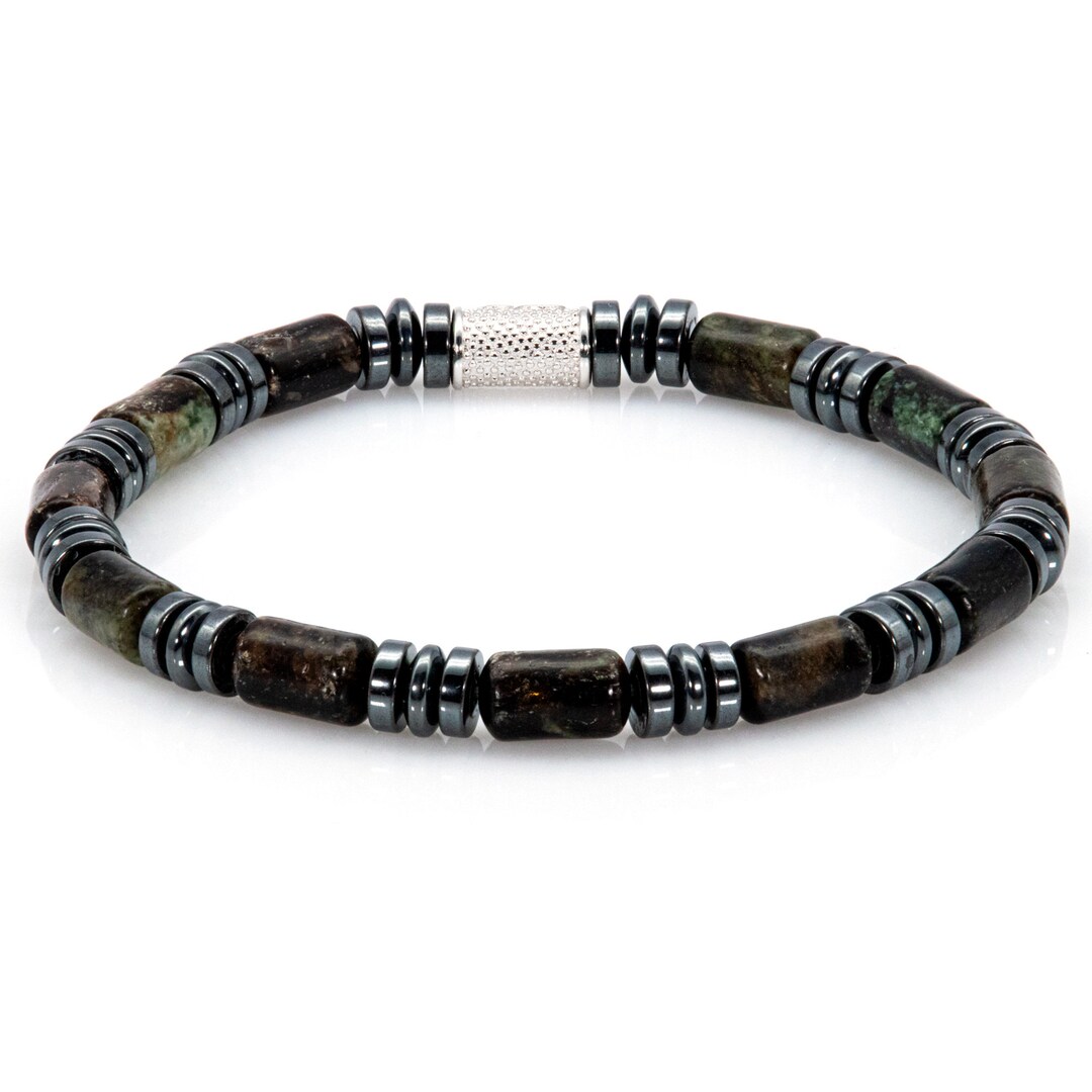 Euchlorite Stone 925 Sterling Silver Bracelet Bead Bracelet 6 Mm Beads ...