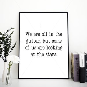 Oscar Wilde Printable Quote Wall Art Print, Motivational Poster ...