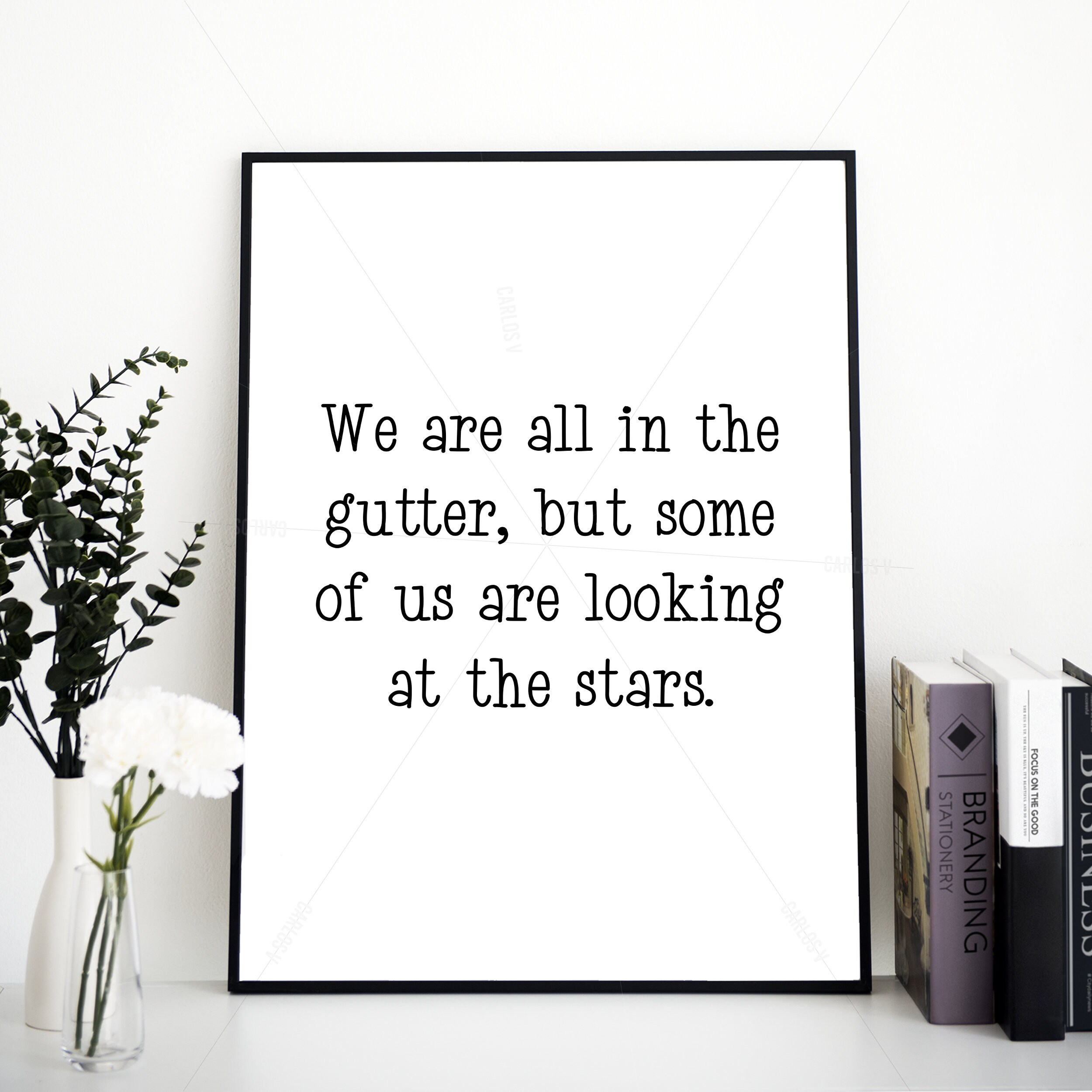 Oscar Wilde Printable Quote Wall Art Print, Motivational Poster ...