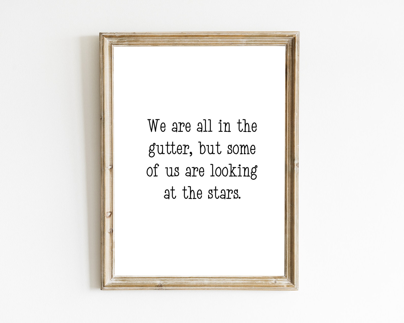 Oscar Wilde Printable Quote Wall Art Print, Motivational Poster ...