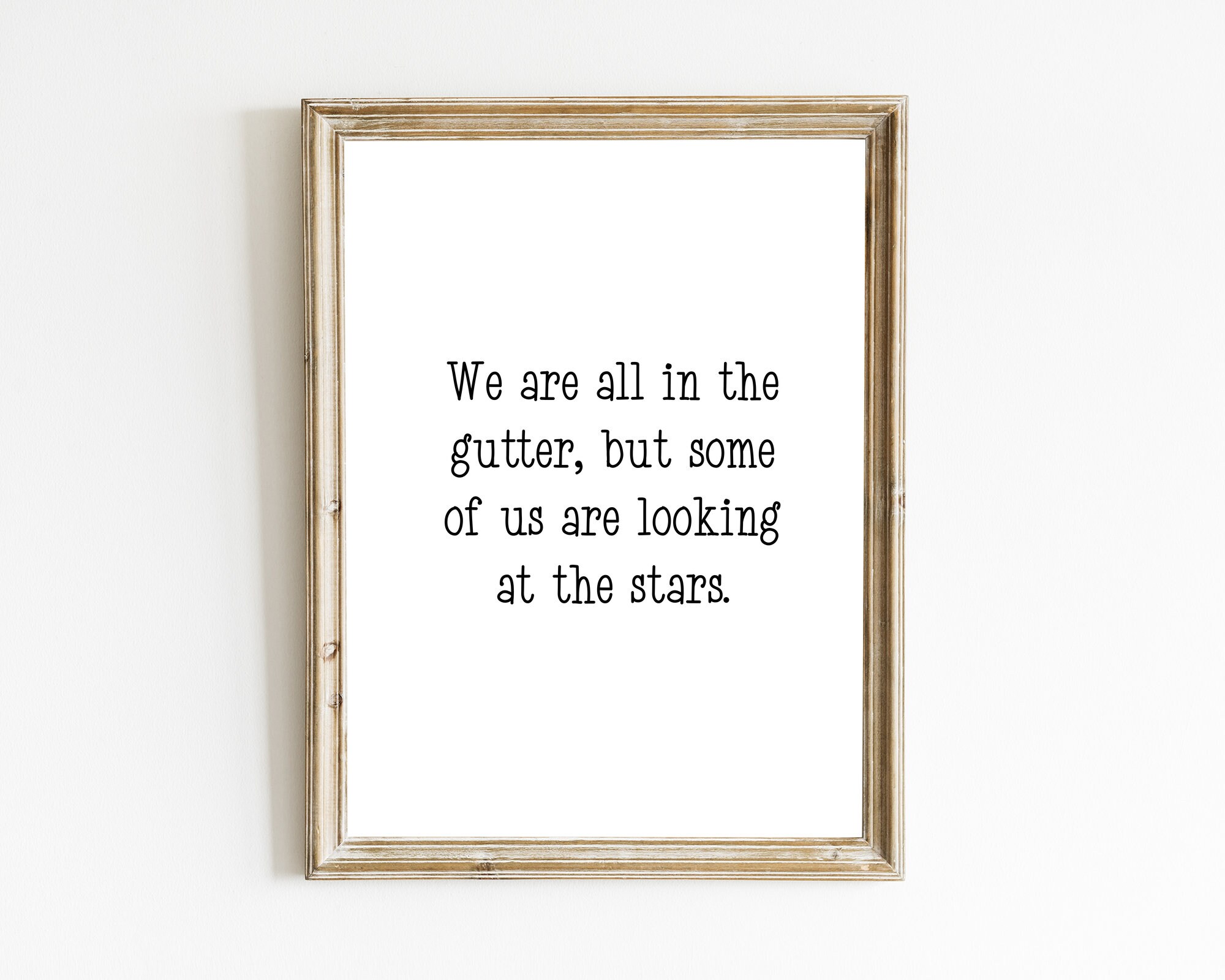 Oscar Wilde Printable Quote Wall Art Print, Motivational Poster ...