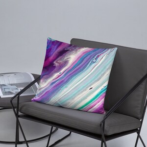 Color Acrylic Paint Art Painting Decorative Pillow, Pretty Cushions ...