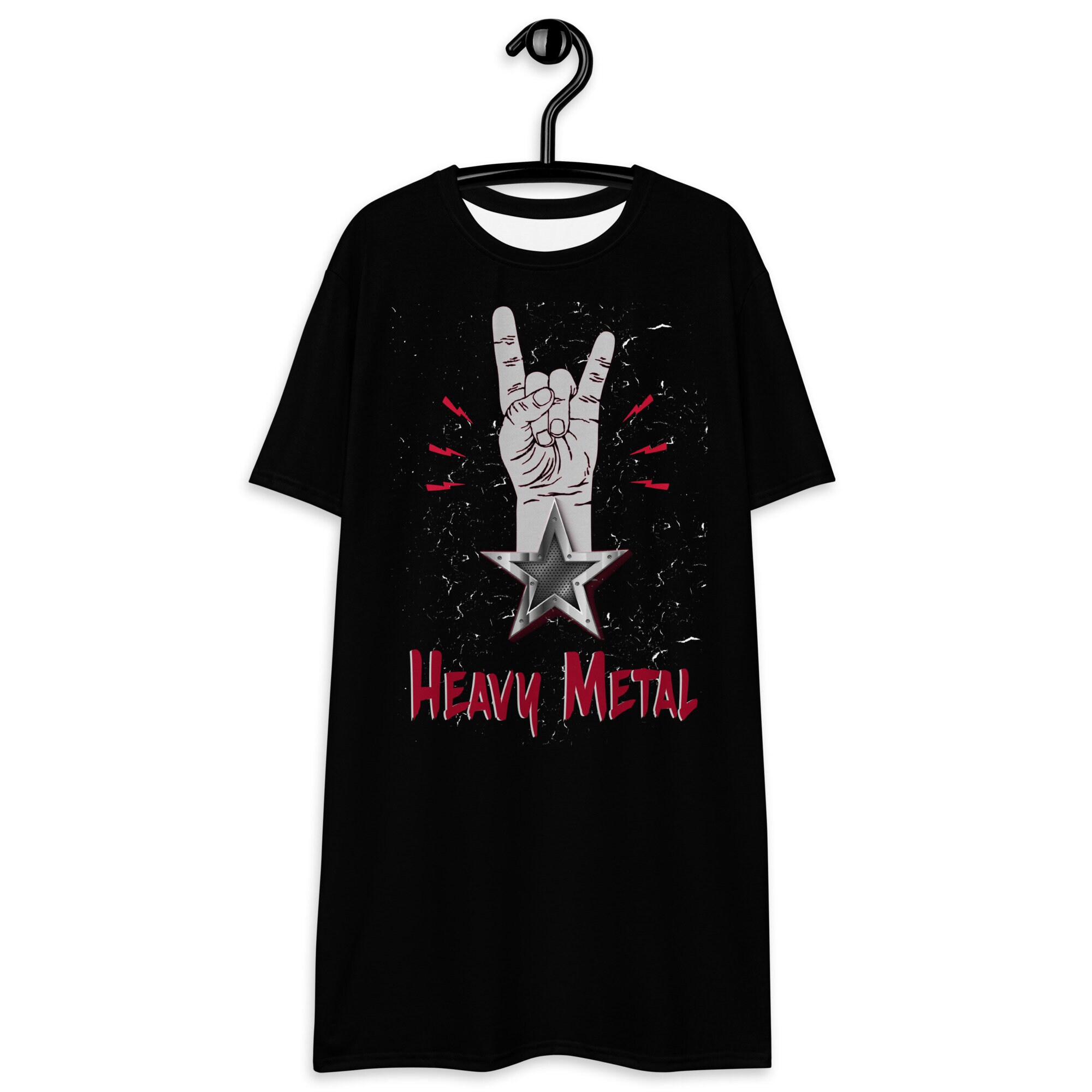 Heavy Metal Cute Oversized T-shirt Dress Trendy Aesthetic | Etsy