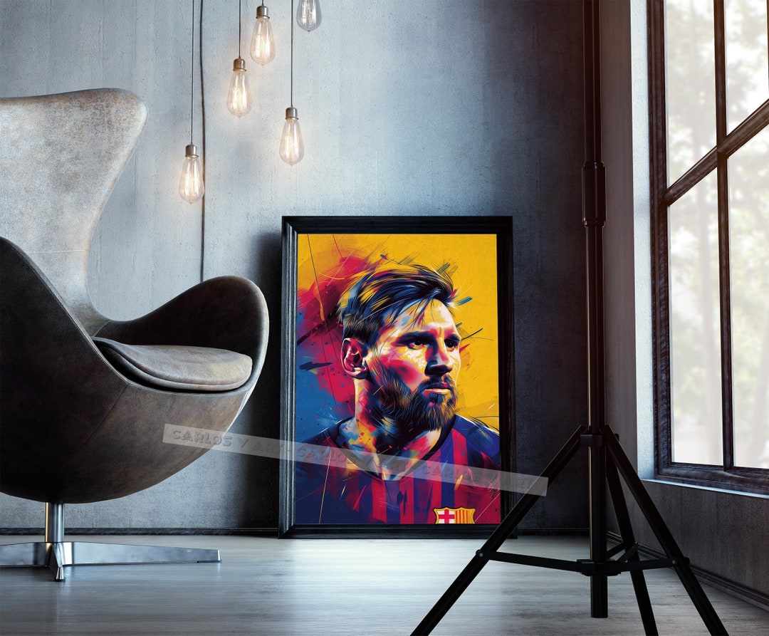 Lionel Messi Fan Art Poster | Soccer Player Themed Illustration | Sport ...