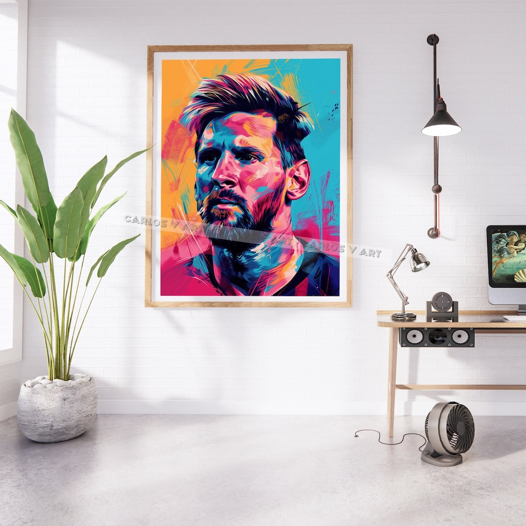 Lionel Messi Fan Art Poster | Soccer Player Themed Illustration | Sport ...