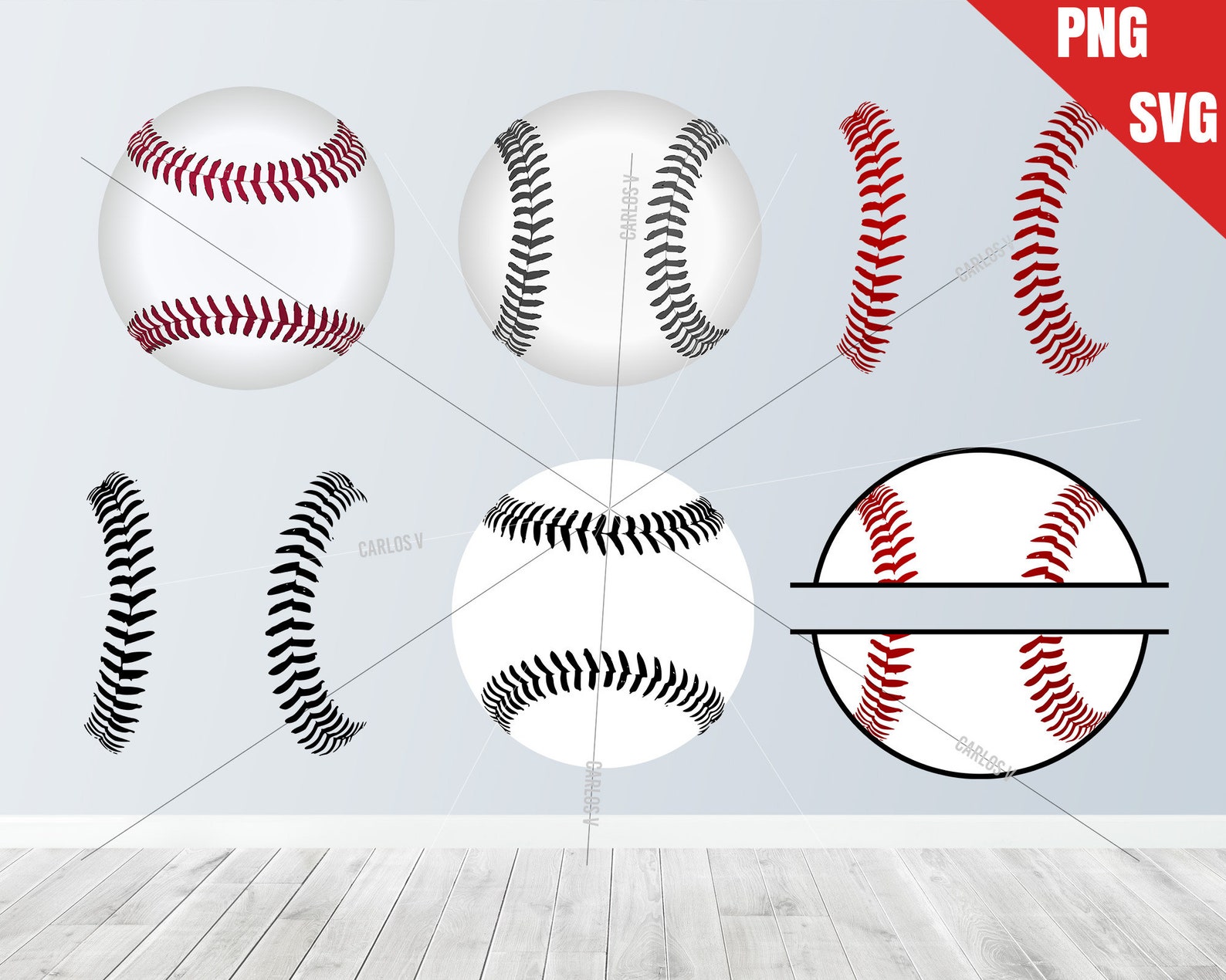 Baseball SVG Baseball Cut Files Baseball Monogram Softball - Etsy