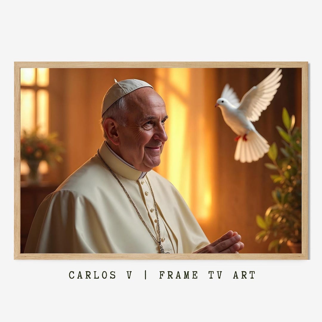 Pope Francis in Memoriam Portrait | Digital Art Samsung Frame Picture ...