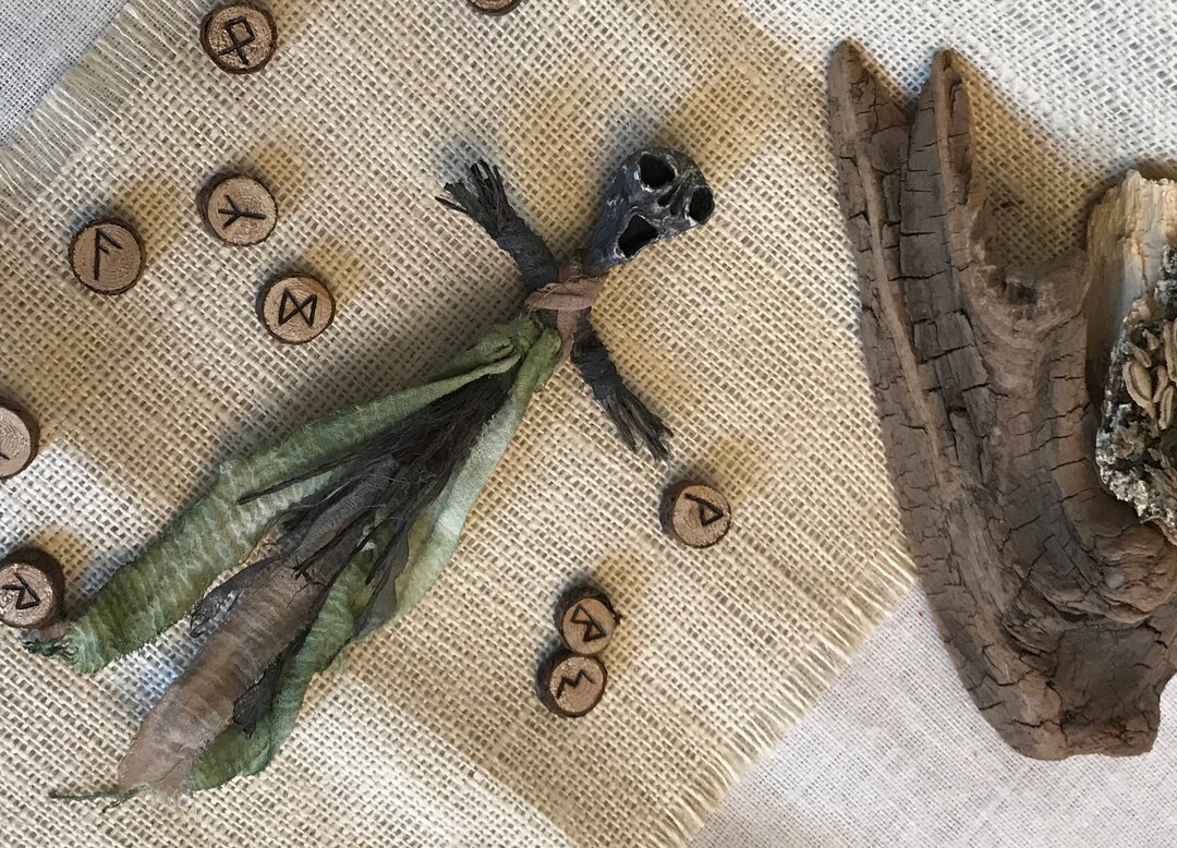 Voodoo Doll Protection, Altar Figurine, Sculpted Art Doll, Wiccan Altar ...