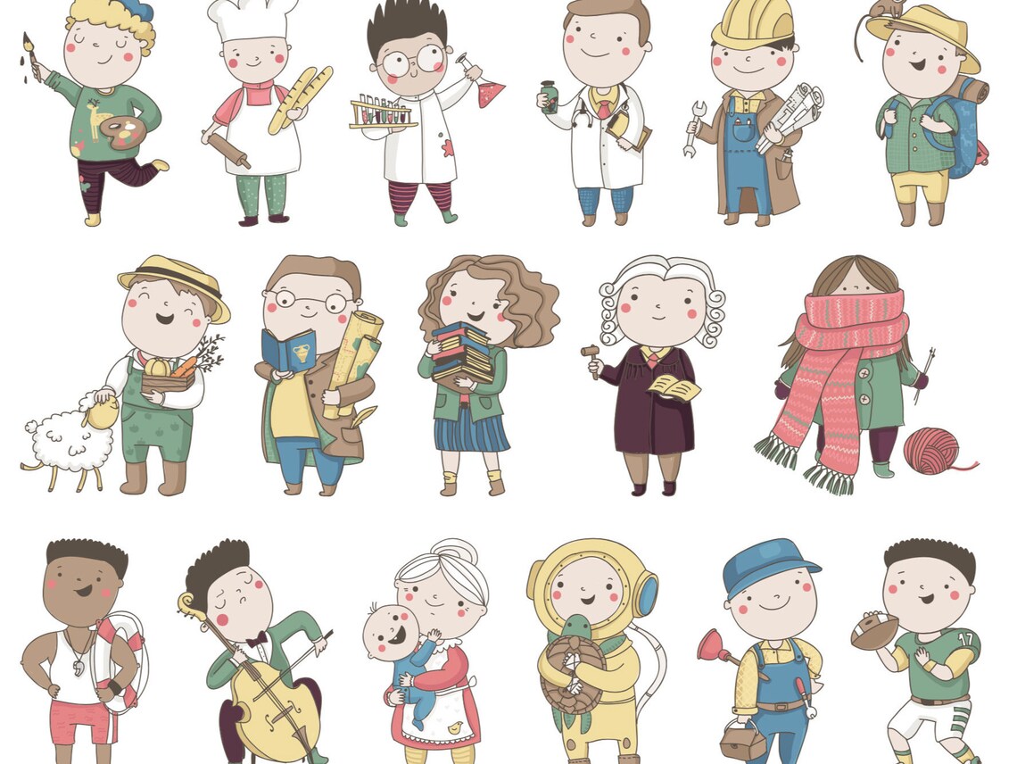 Alphabet Flashcards 26 Career (4.66" X 3.6", White) - Etsy