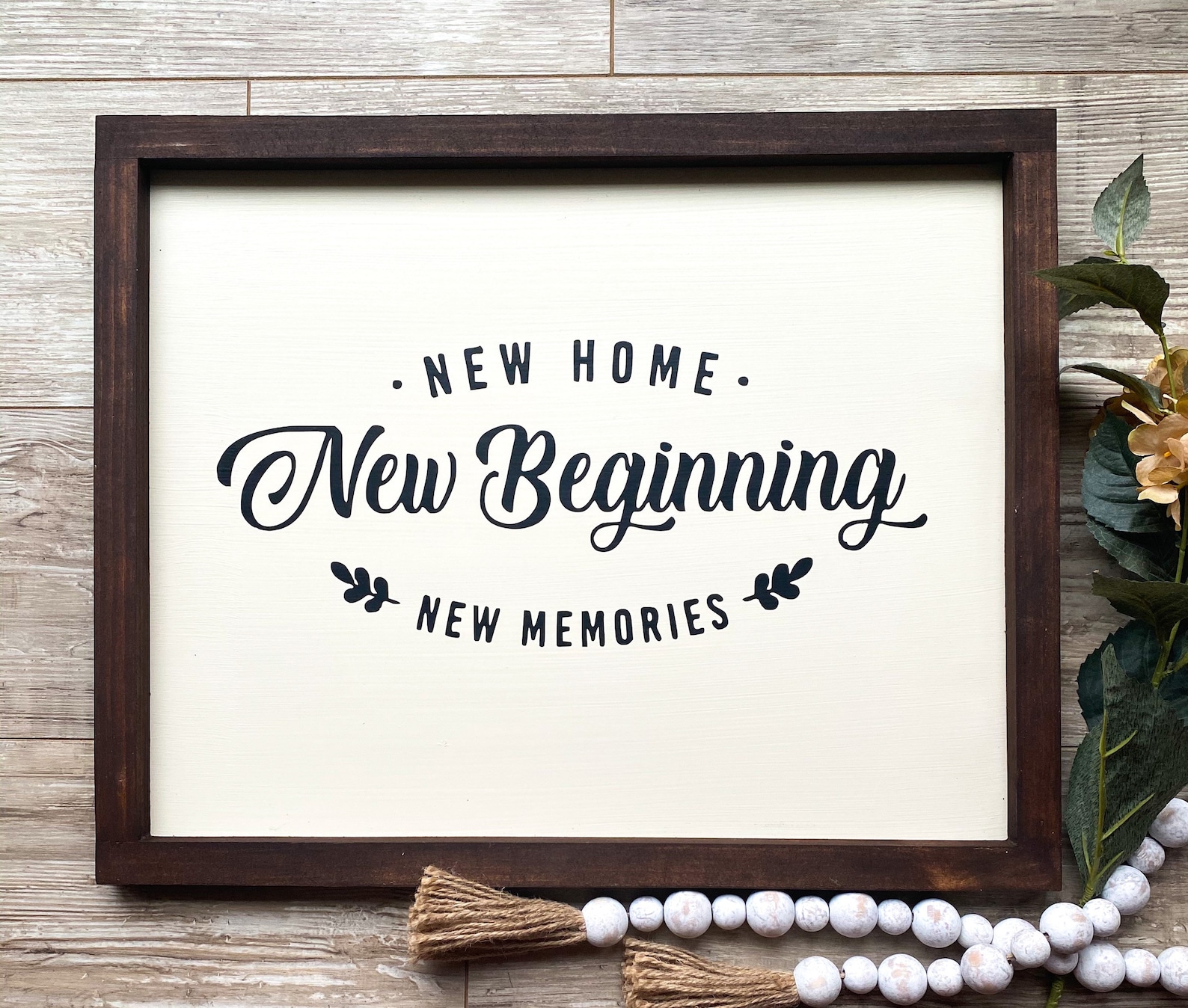 New Beginning Wood Sign New Home New Home Sign Wood Sign | Etsy
