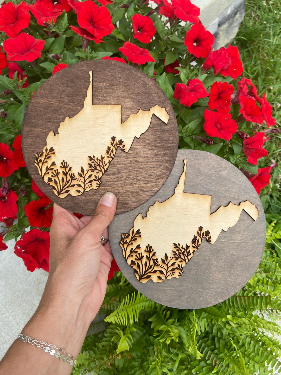 WV Floral Sign | West Virginia Sign | WV Wood Sign | Country Roads Take ...