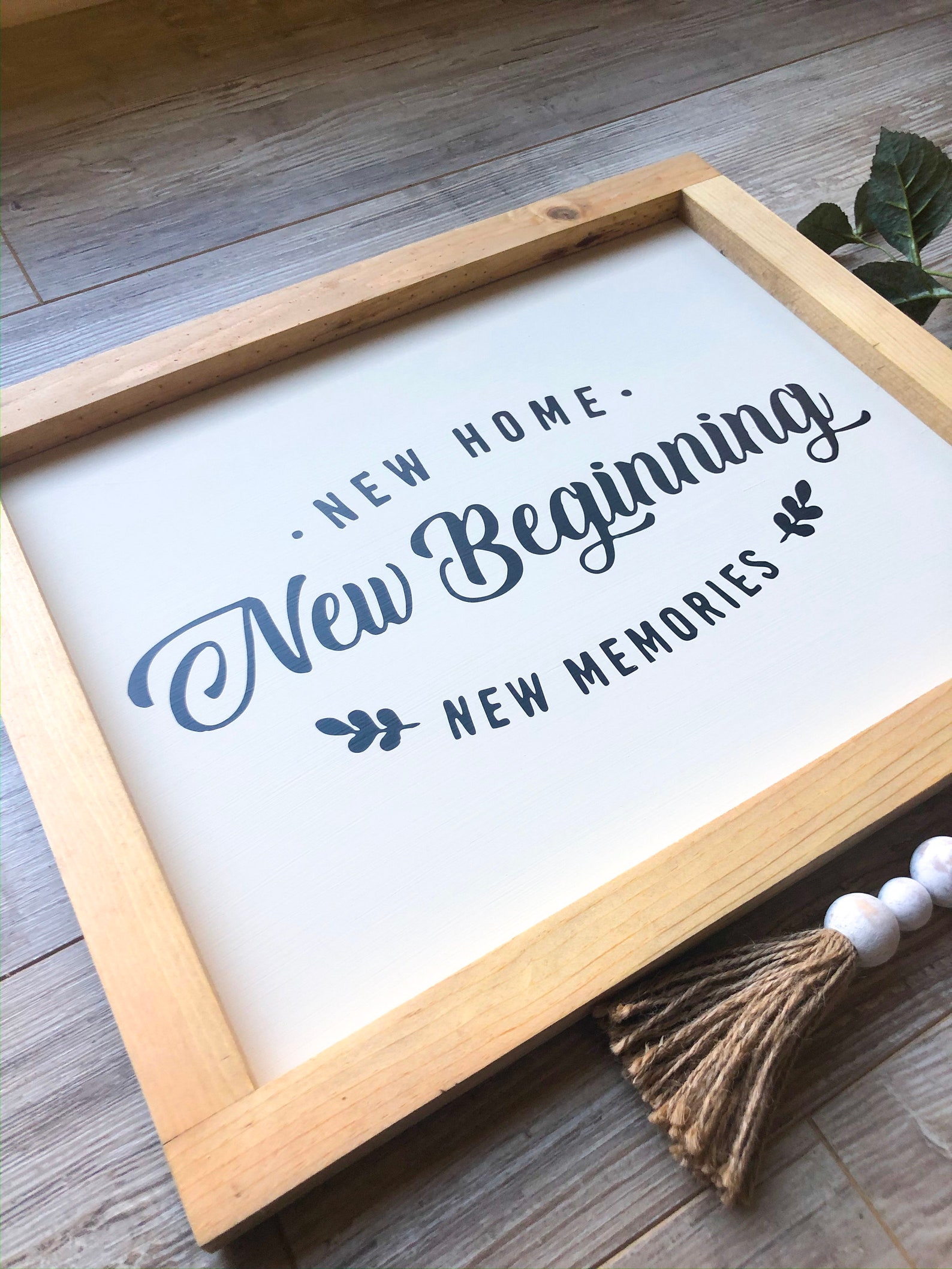 New Beginning Wood Sign New Home New Home Sign Wood Sign | Etsy
