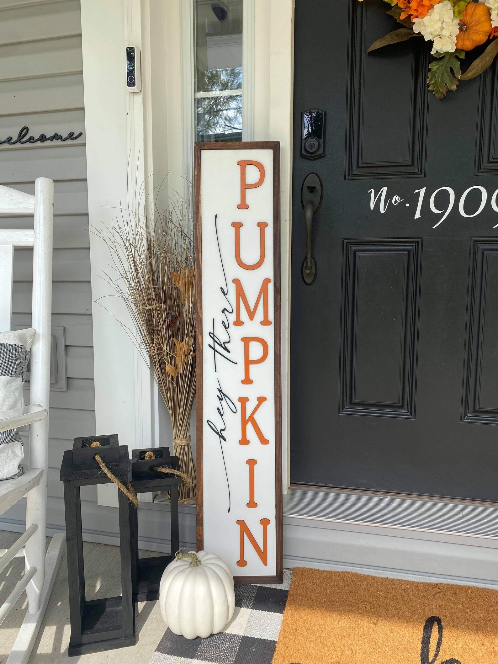 Hey There Pumpkin Sign | 3D Wood Sign | Pumpkin Sign | Fall Sign | Fall ...