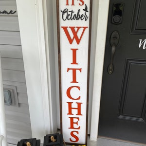 It’s October Witches Sign | It’s October Witches | Wood Sign ...