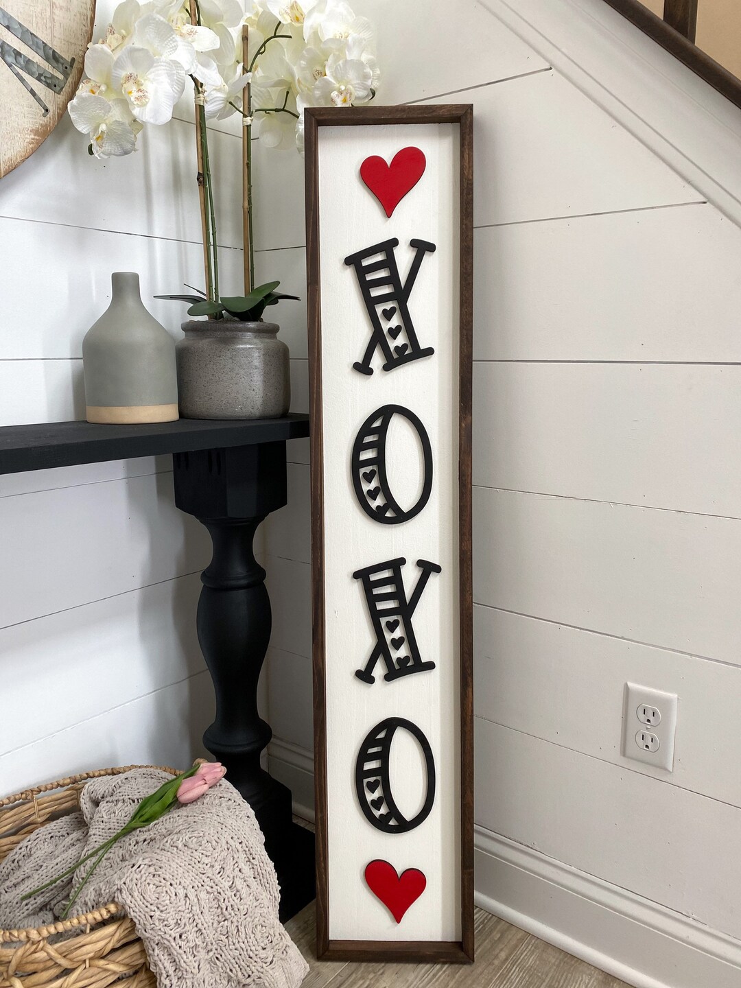 Valentine's Day Porch Sign | XOXO Porch Sign | Valentine's Wood Sign ...
