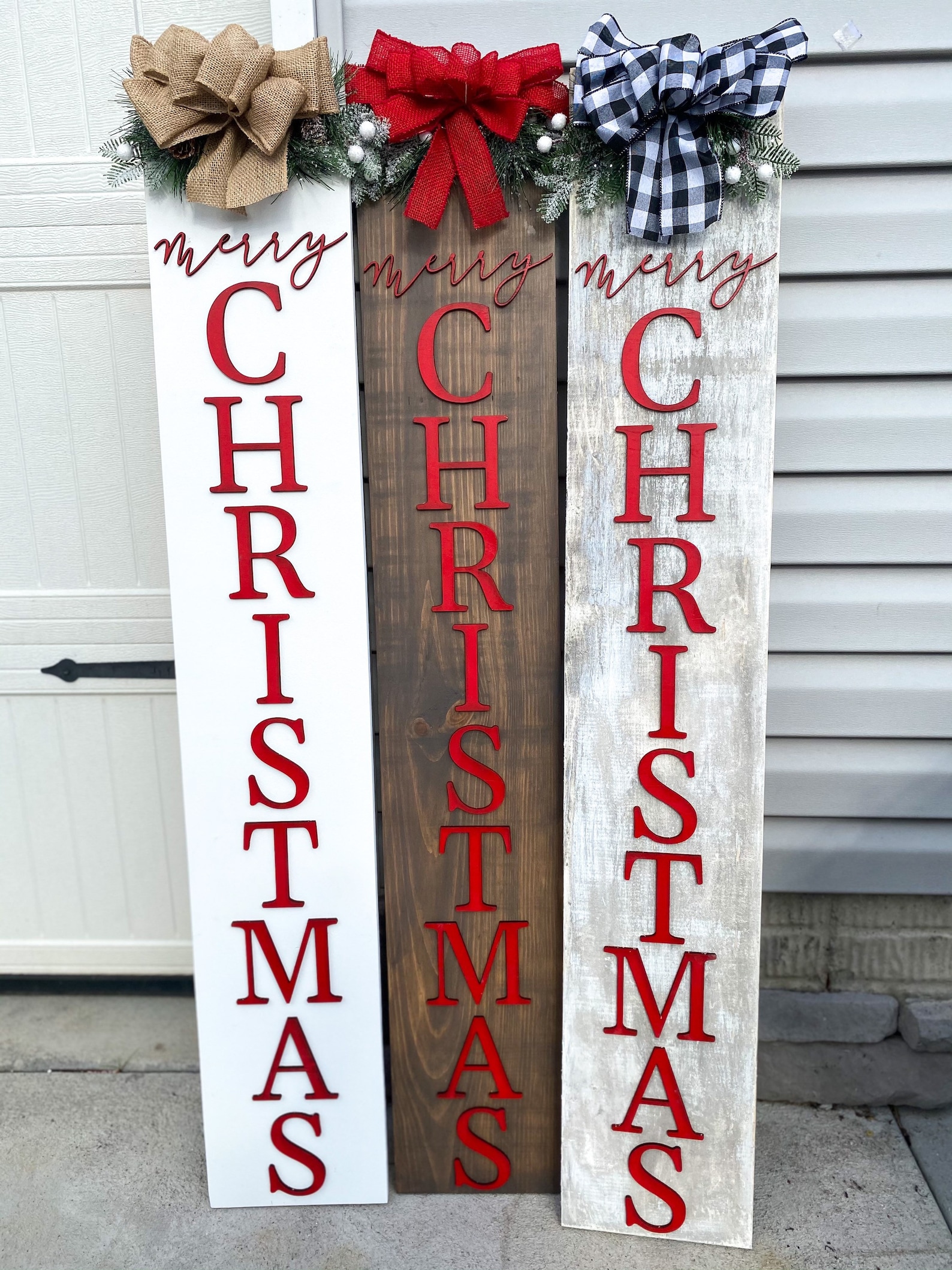 Merry Christmas Sign Porch Sign Christmas Home Decor - Etsy