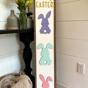 Oh Hello Spring Sign | Double Sided Sign | Easter Wood Sign | Spring ...