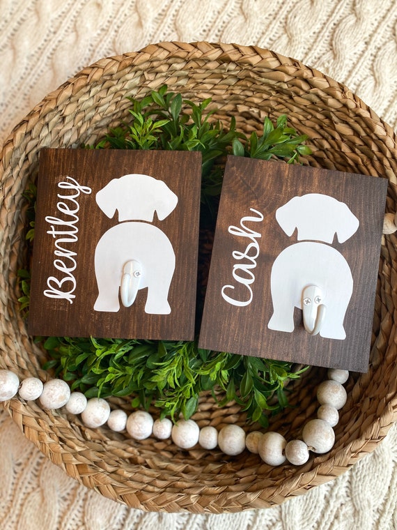 Dog Hanger Sign Personalized Dog Sign Dog Sign Wipe Your - Etsy