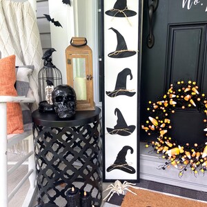 Welcome Witches Sign Witch Hat Which Hat Sign Halloween Decor Fall Sign ...