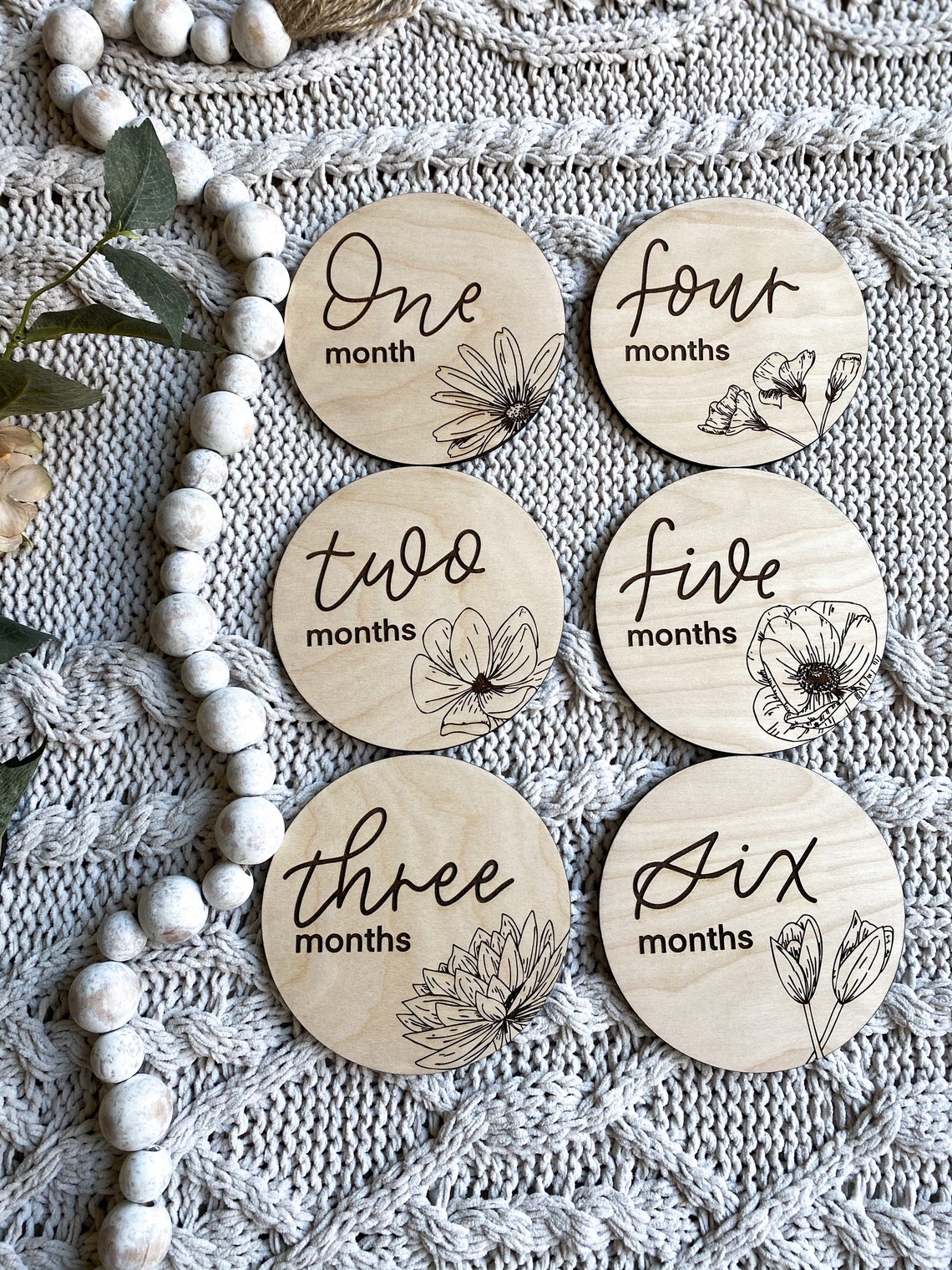 Baby Monthly Milestone Cards Milestone Signs New Baby Sign | Etsy