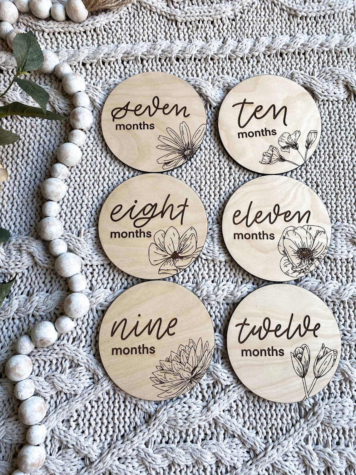 Baby Monthly Milestone Cards Milestone Signs New Baby Sign | Etsy