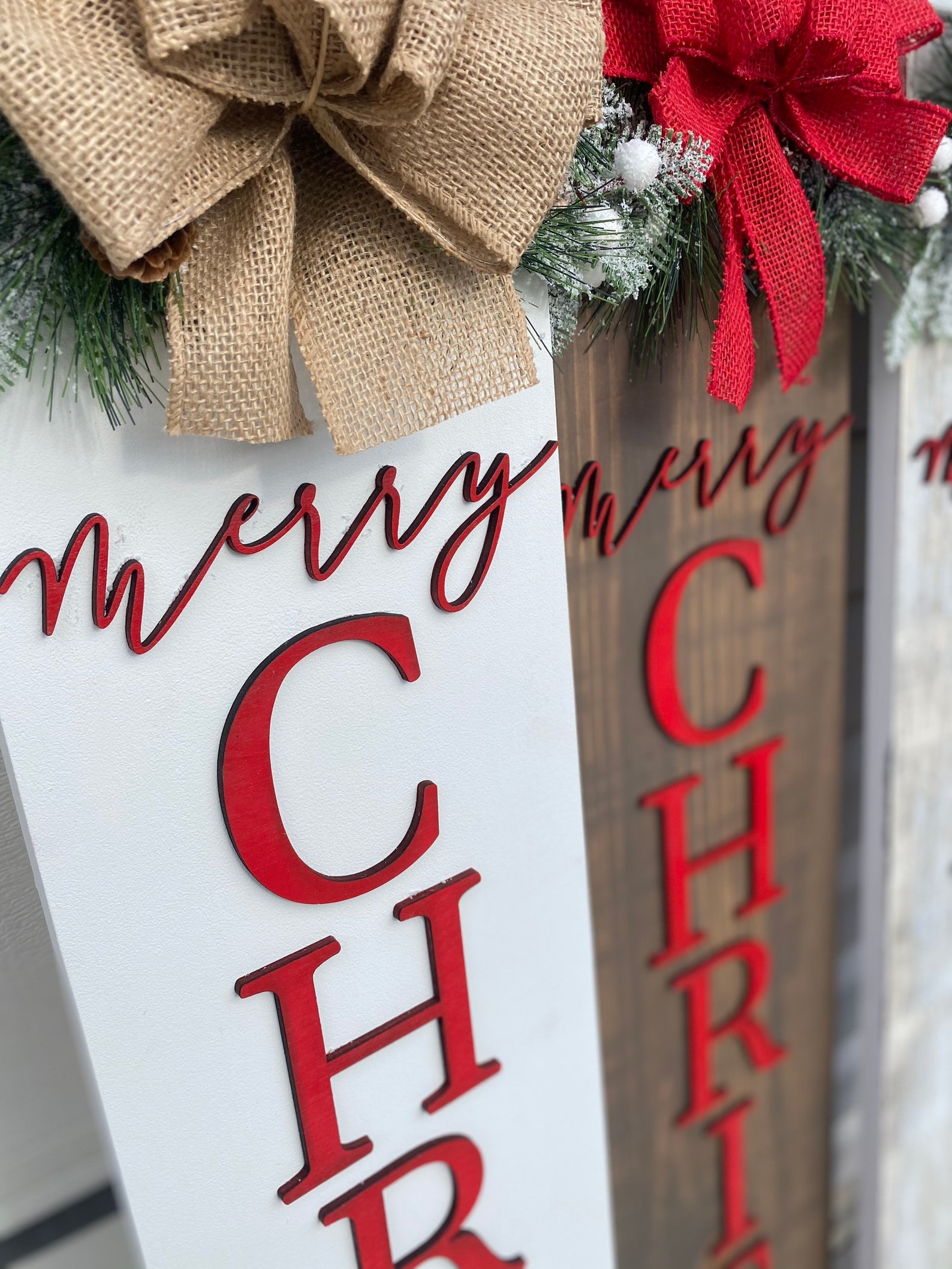 Merry Christmas Sign | Porch Sign | Christmas Home Decor | Christmas ...