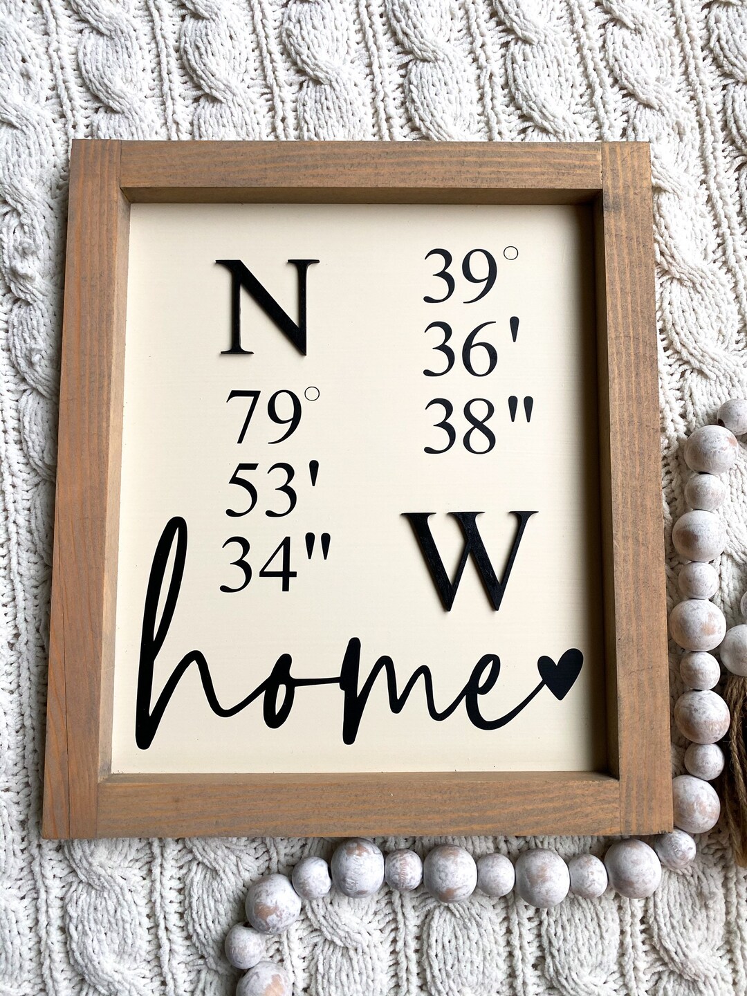 Longitude and Latitude Sign | Home Sign | Address Sign | Customized ...