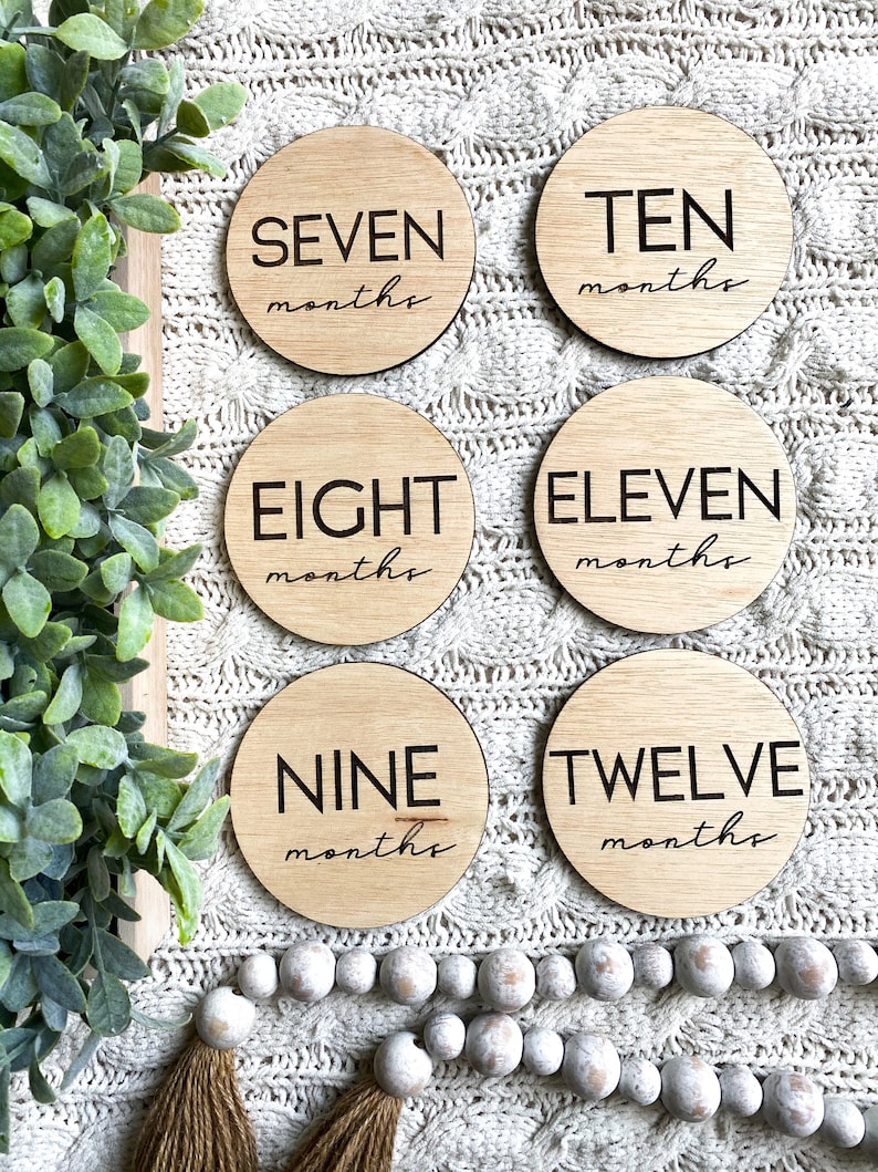 Baby Monthly Milestone Cards Milestone Signs New Baby Sign - Etsy