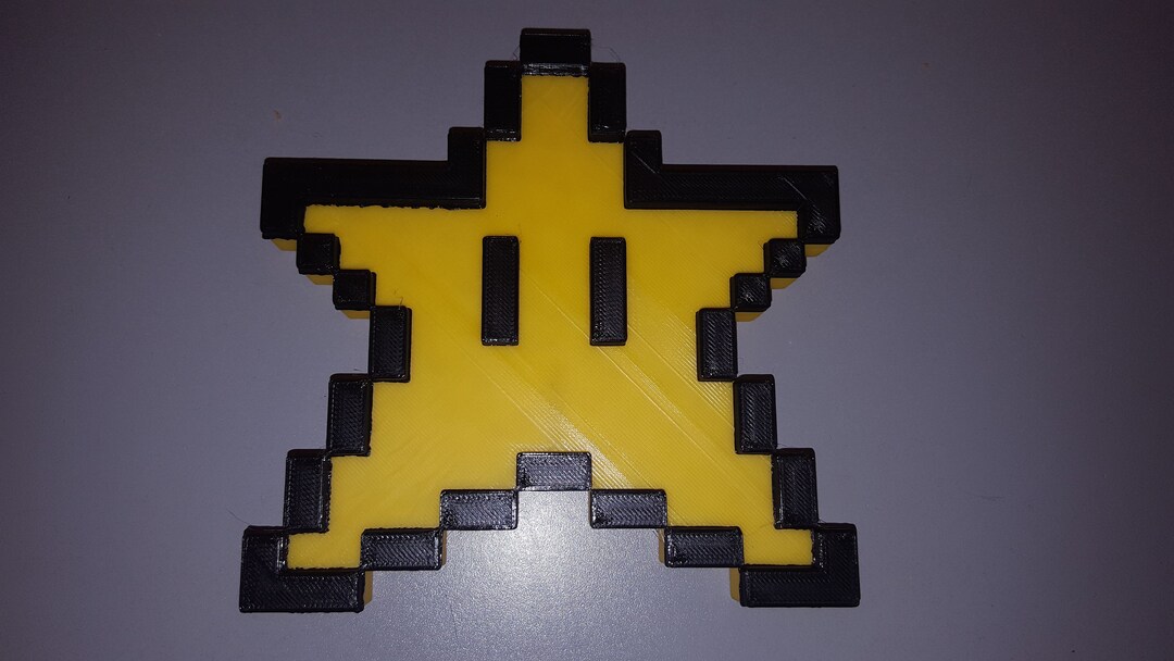 3d Printed Super Mario Brothers Star Christmas Tree Topper - Etsy