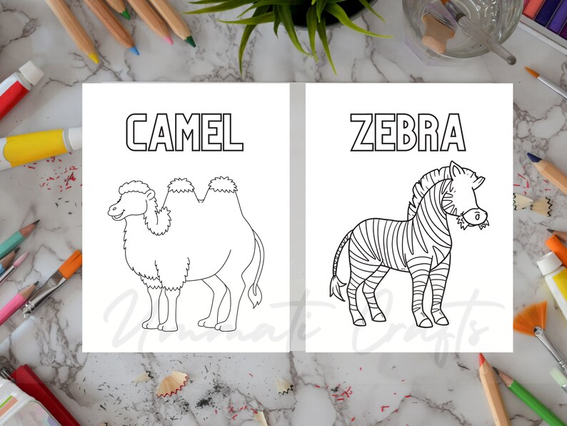 Faceless Animal Coloring Pages, Islamic Kids Coloring Page, Muslim Kids ...
