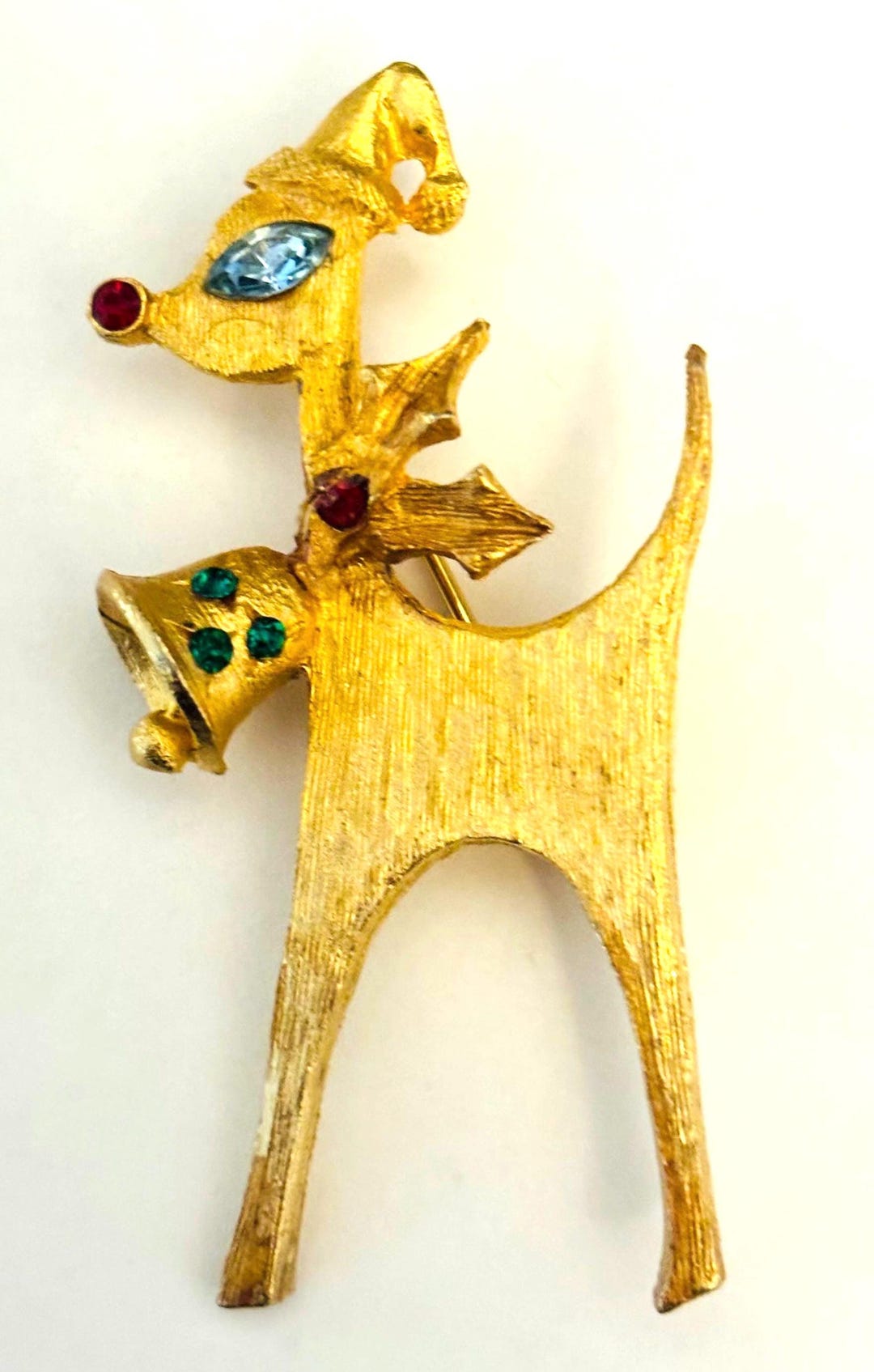 Adorable Mod Stylized 1960s Holiday Reindeer Brooch - Etsy