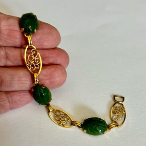 Jade Scarab Van Dell Bracelet - Etsy