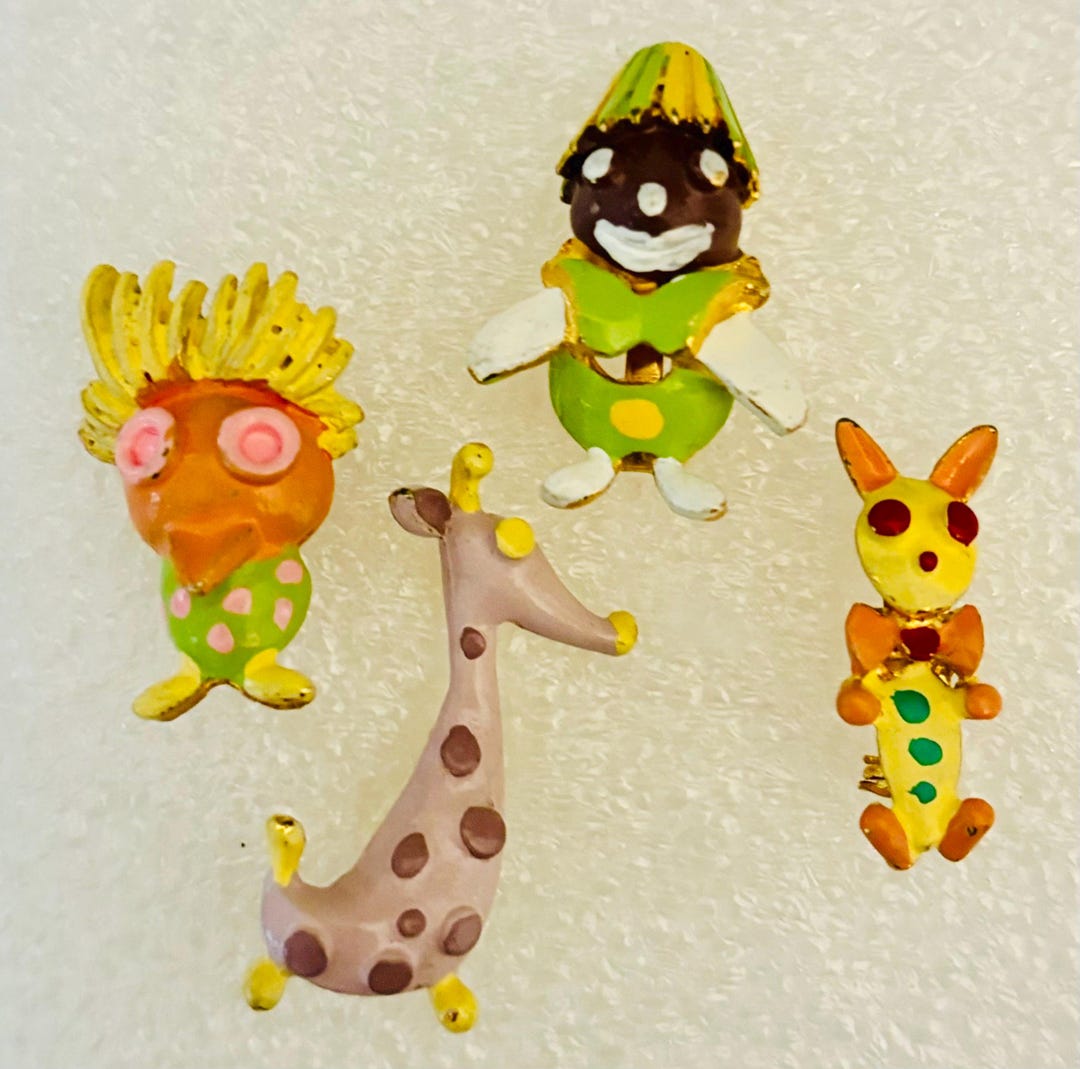 60s Rare Enamel Scatter Pins - Etsy