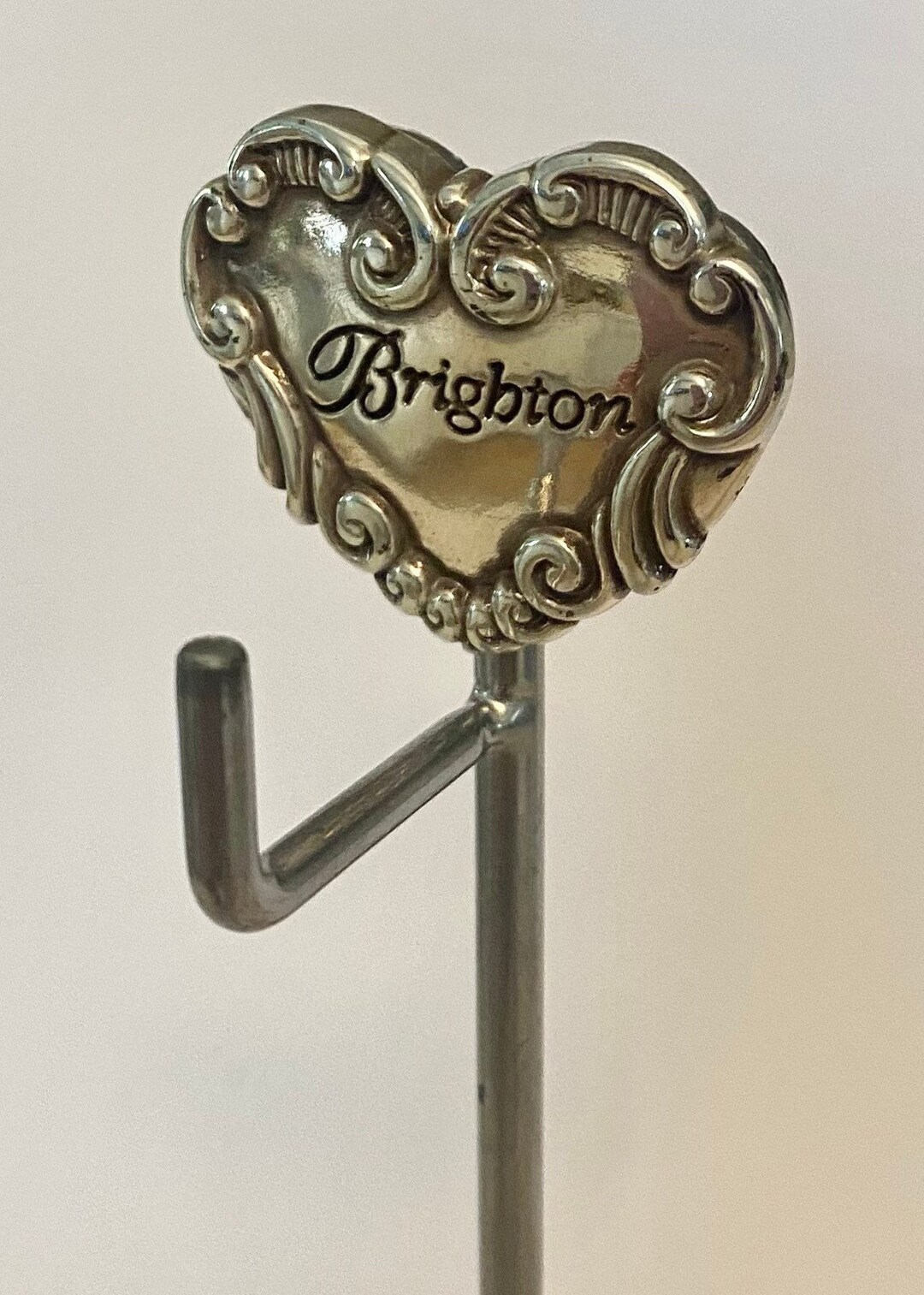 Vintage Brighton Display Hook and Triple Charm Necklace - Etsy