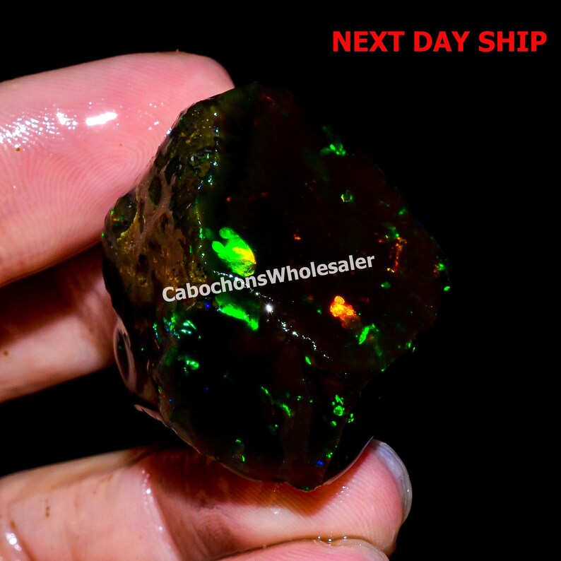 Oil Opal Raw, Natural Multi Fire Welo Opal Specimen Crystal - Etsy