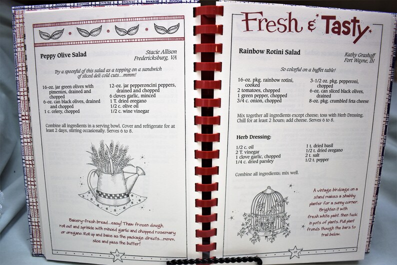 Cookbook Journal Kit, Hard Covers, Fabric, Trims, Paper Ephemera - Etsy