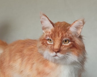 Ginger Plush Cat | Etsy