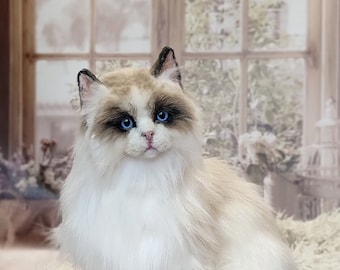 Plush Ragdoll Cat - Etsy